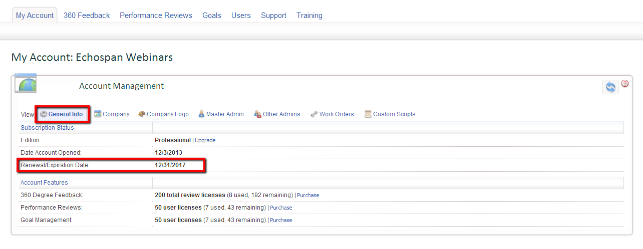 Managing Your Account